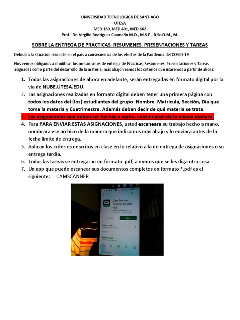 Instrucciones para Nombrar Archivos | PDF