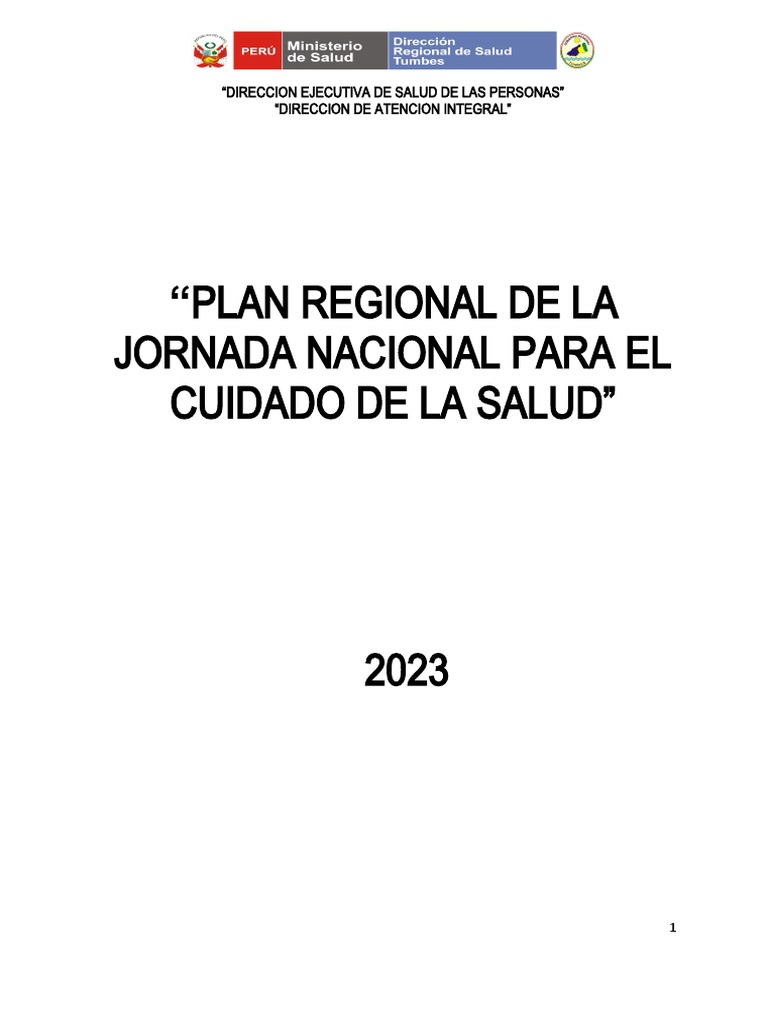 Jornada Nacional para el Cuidado de la Salud | PDF | Cuidado de la ...