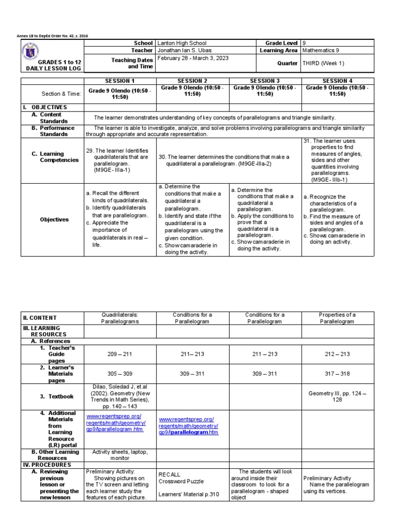 DLL-1st-week 1-6 | PDF