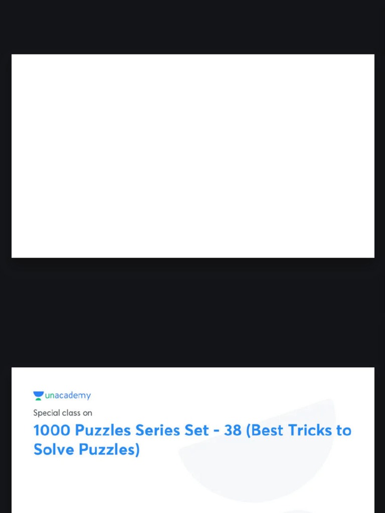 1000 Puzzles Series Set - 38 (Best Tricks To Solve Puzzles) | PDF