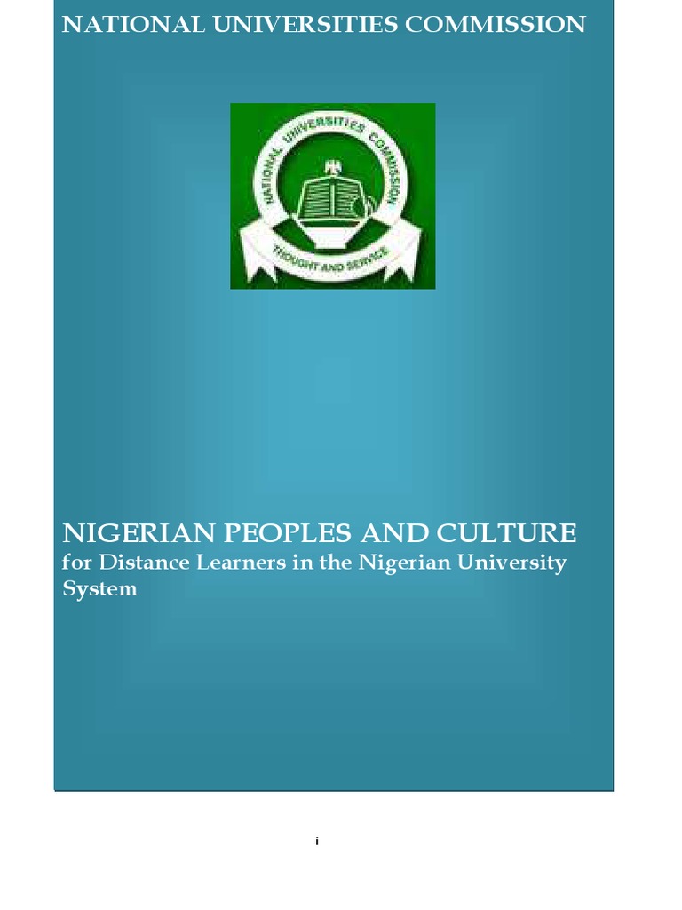 Nigerian Peoples and Culture Module | PDF | Nigeria