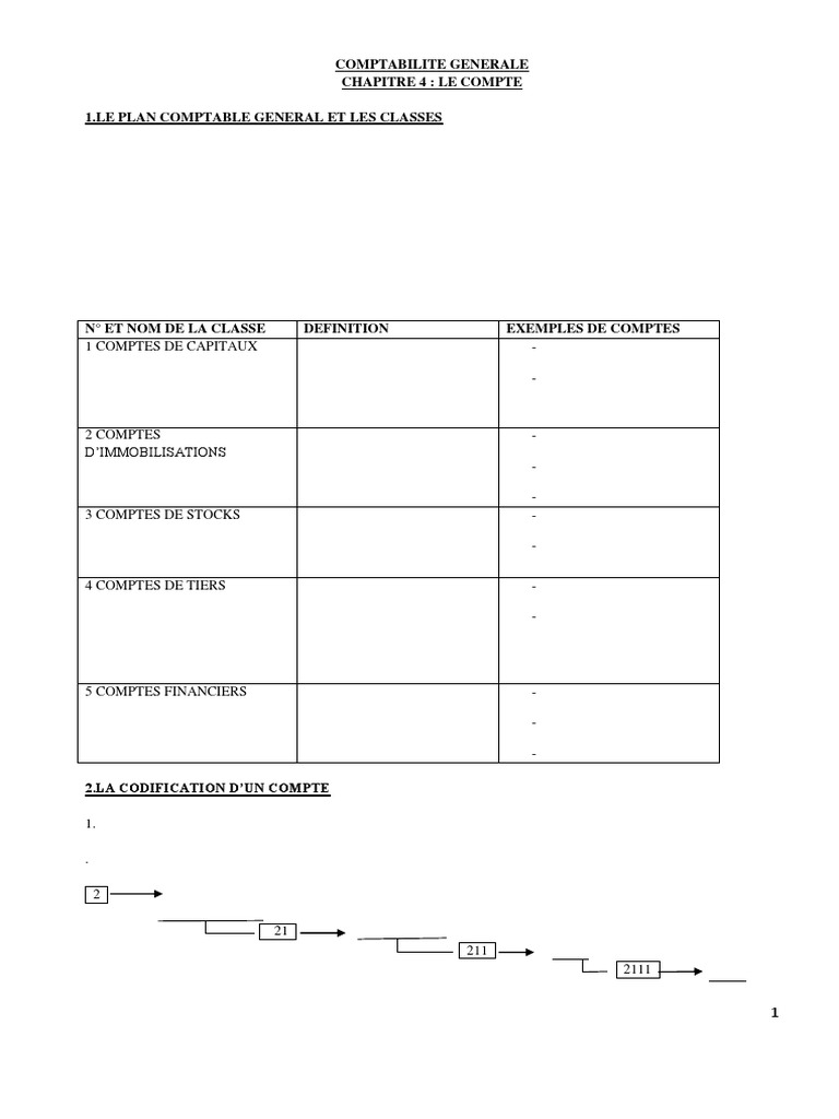 Comptabilité : Le Compte 211 Expliqué | PDF | Bilan comptable ...