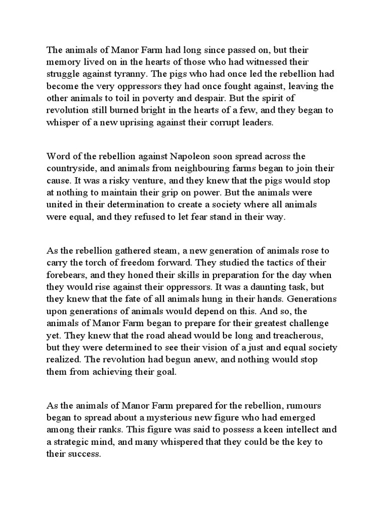 The Return of Snowball, An Animal Farm Seqel | PDF