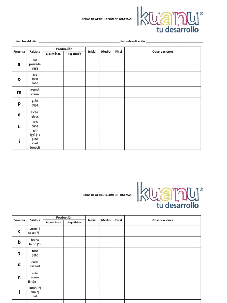 Ficha de Articulación | PDF Ficha de Articulación | PDF