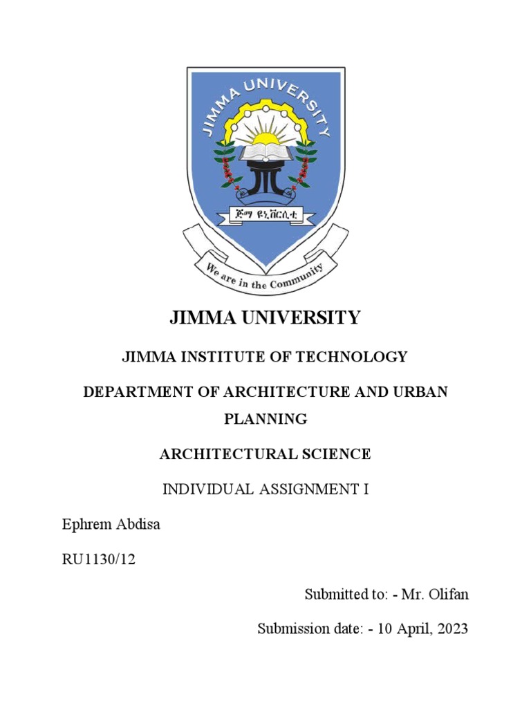 ephrem abdisa arch science | PDF
