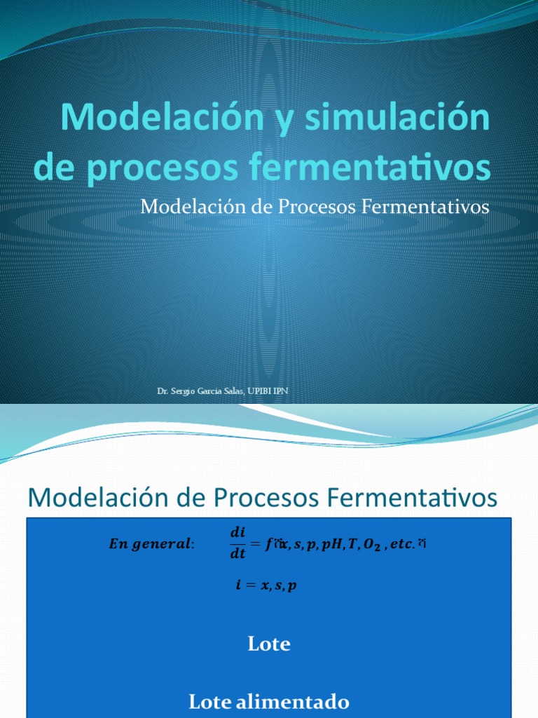 ModelaciÃ N de Procesos Lote Alimentado | PDF | Química | Ciencias fisicas