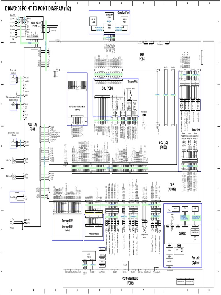 D104/D106 Point To Point Diagram (1/2) : IPU (PCB4) | PDF