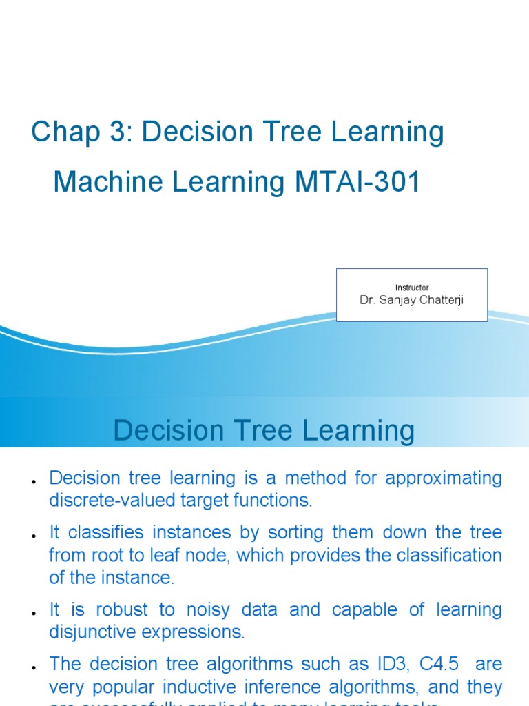 3 Decision Tree Learning | Download Free PDF | Algorithms And Data Structures | Statistics