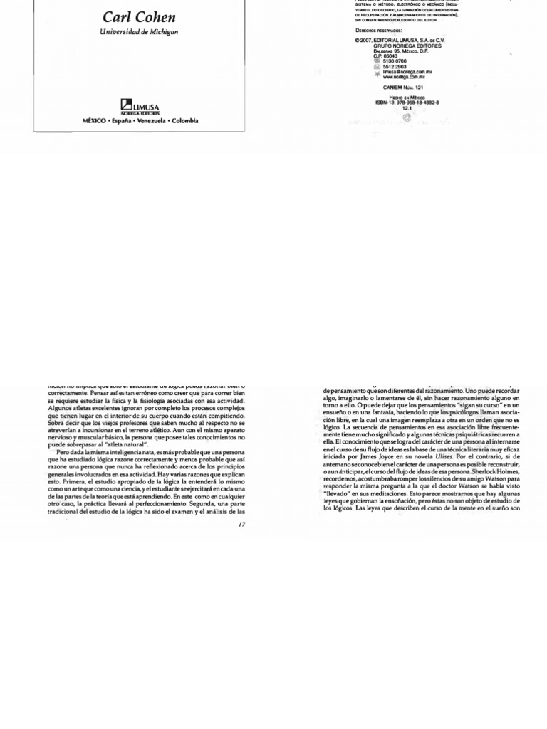 Copi-Introduccion A La Logica - Cap. 1 127898061159 | PDF