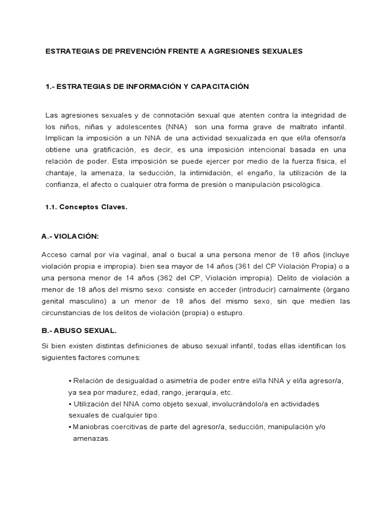 Protocolos De Actuación Frente Agresiones Sexuales Pdf