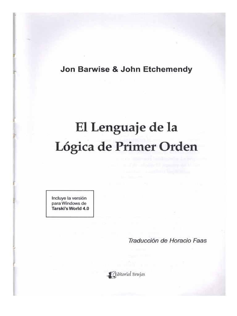 Barwise Yetchemendy - El Rol de La Logica en La Indagacion Racional ...