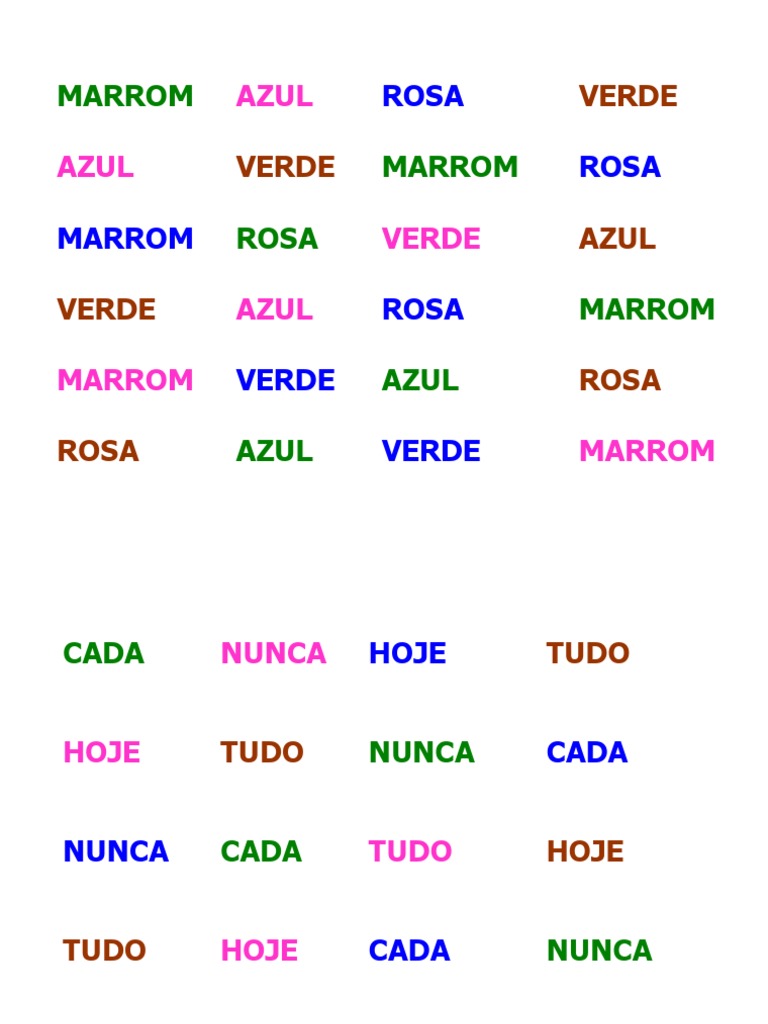 Teste STROOP-Atenção Seletiva- Flexibilidade Cognitiva Distúrbios Lobo ...