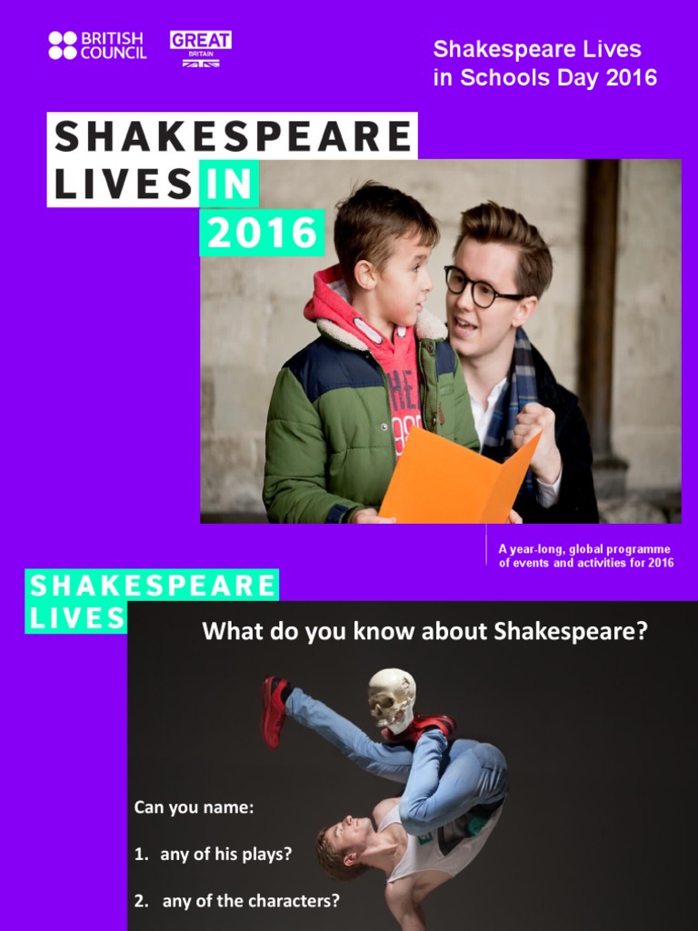Shakespeare Lives in Schools Primary Assembly Powerpoint Final 2 0 ...