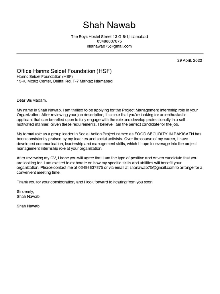 Cover Letter 1 | PDF | Behavioural Sciences | Cognition