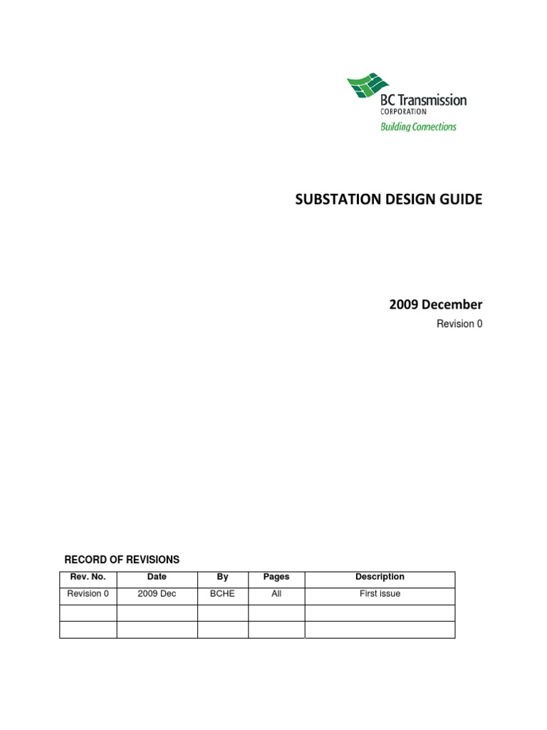 Substation-Design-Guide R0 Signed | PDF | Electrical Substation | Electricity