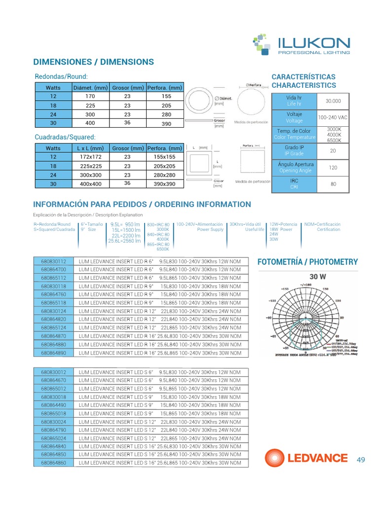 Ledvance Ilukon Spot | PDF | Electrical Engineering | Electricity