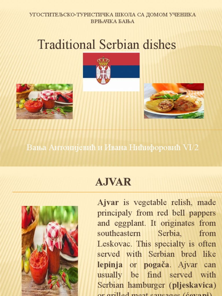 Traditional Serbian dishes | PDF