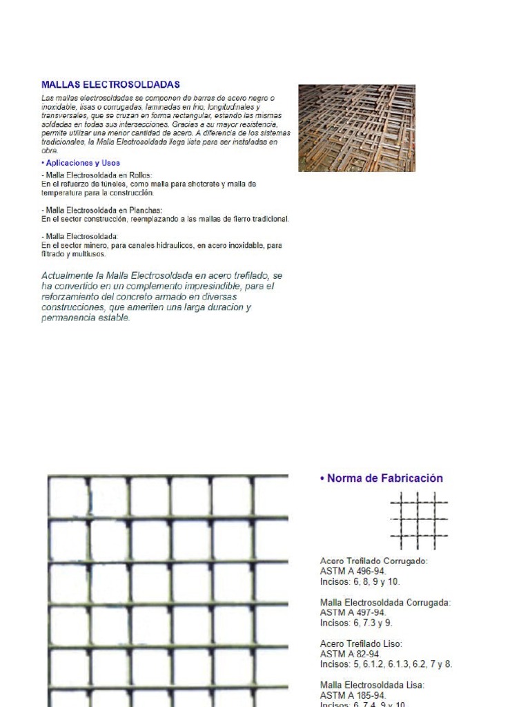 Mallas Electrosoldadas | PDF