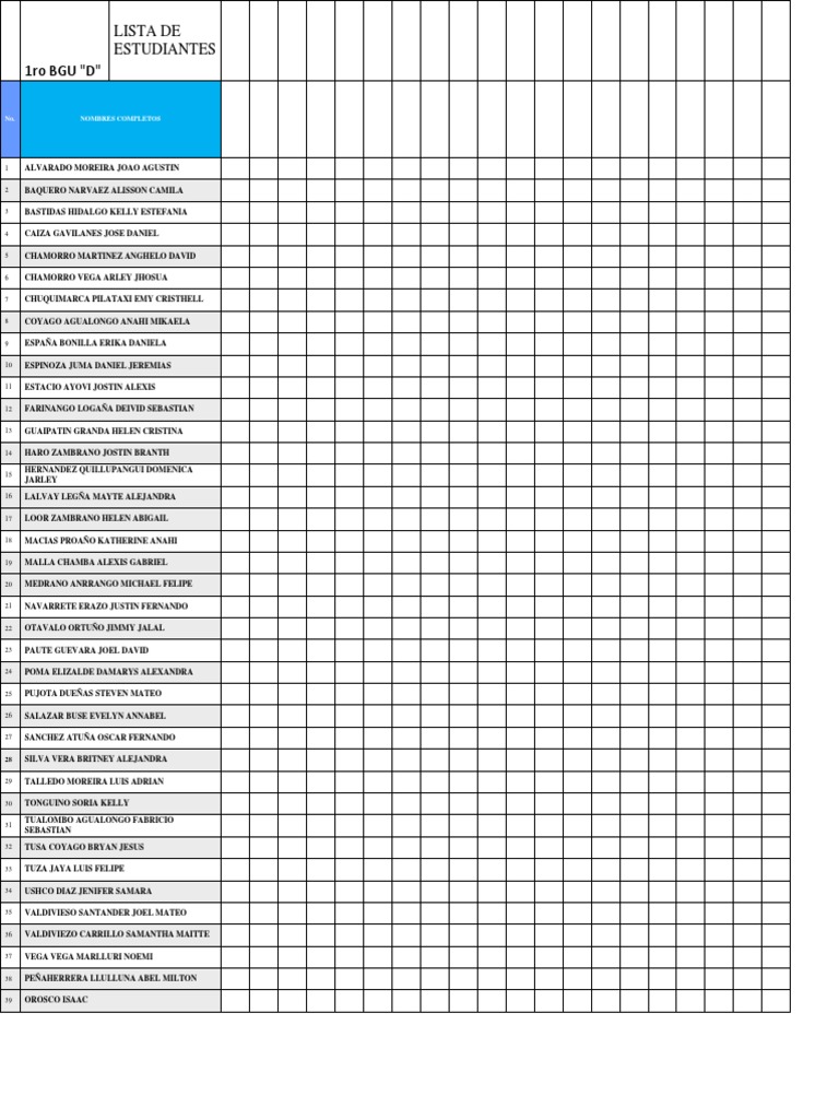 1ro BGU D Secretario | PDF