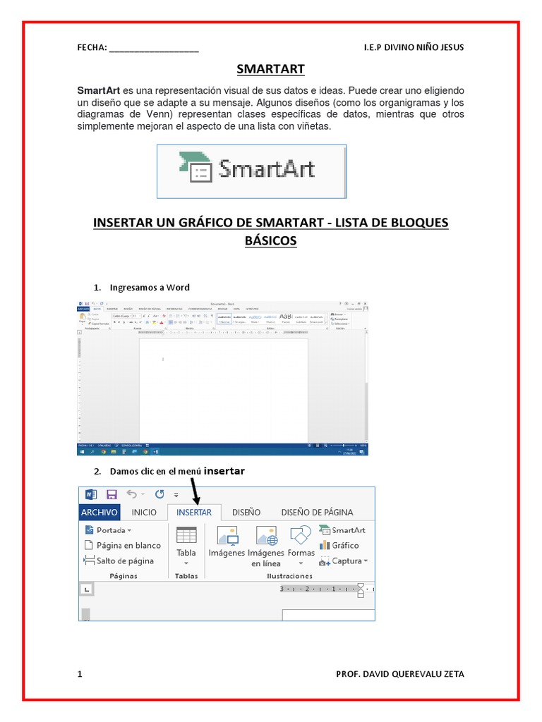 Cómo Insertar SmartArt en Word | PDF