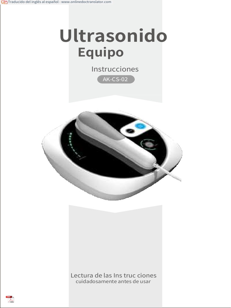 Manual | PDF | Ultrasonido | Corriente eléctrica