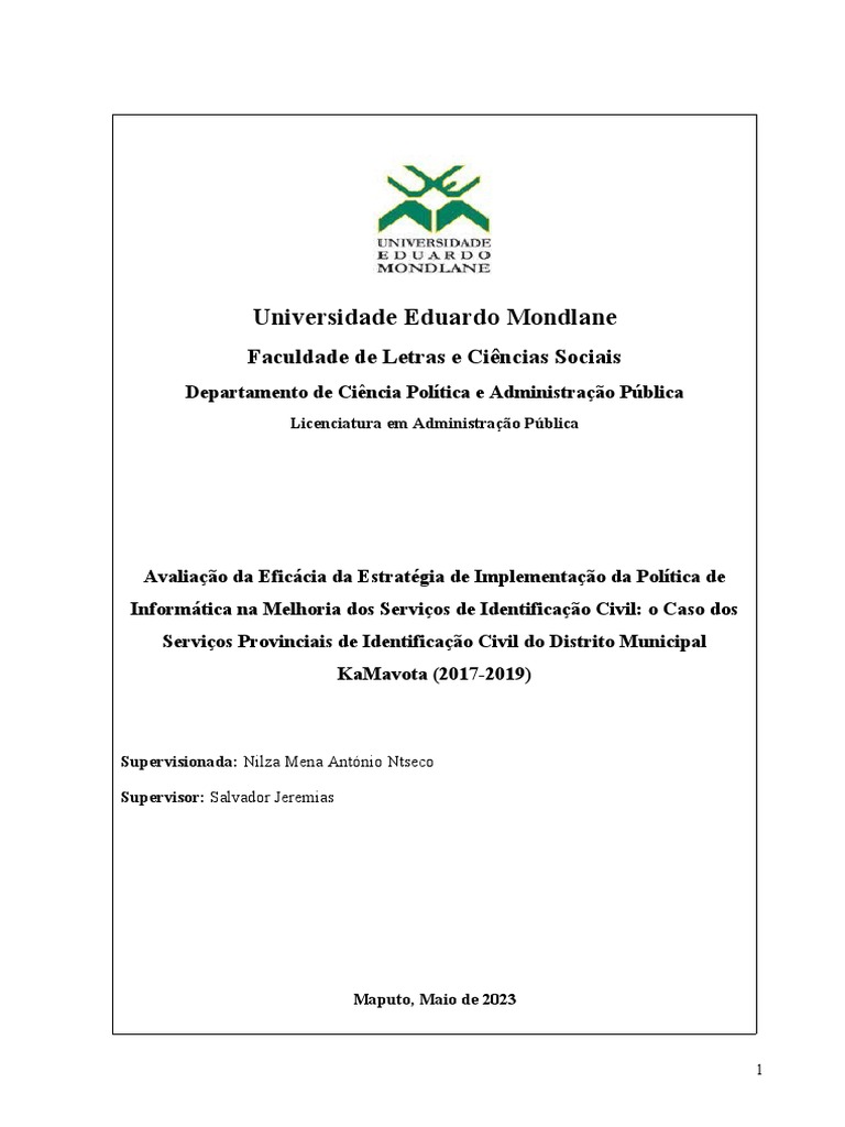 Capa Uem | PDF | Desperdício | Aterro