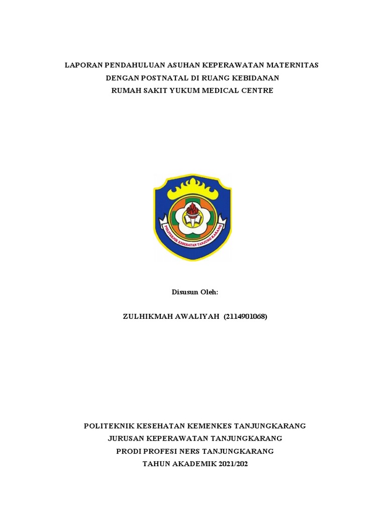 LP PNC Zulhikmah | PDF | Kesehatan Holistik
