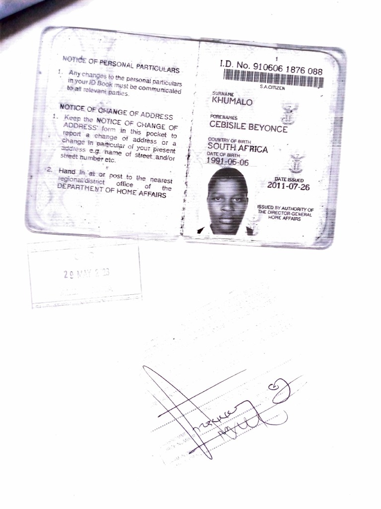 South African ID Card Update Notice | PDF