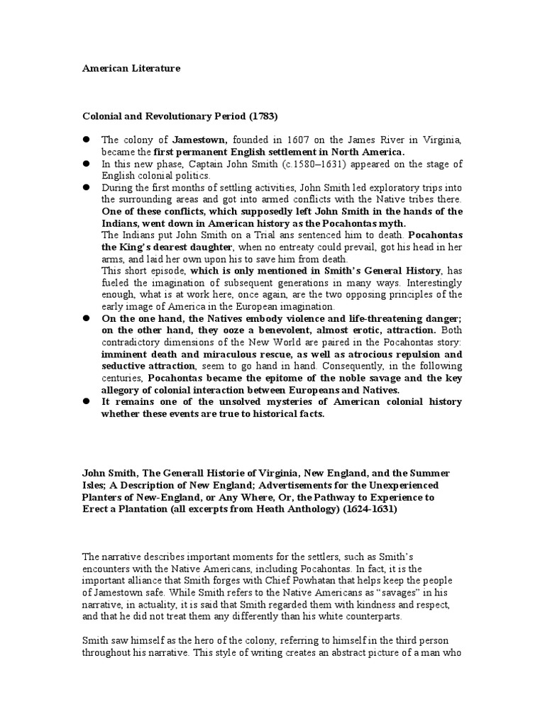 American Literature Exam | PDF