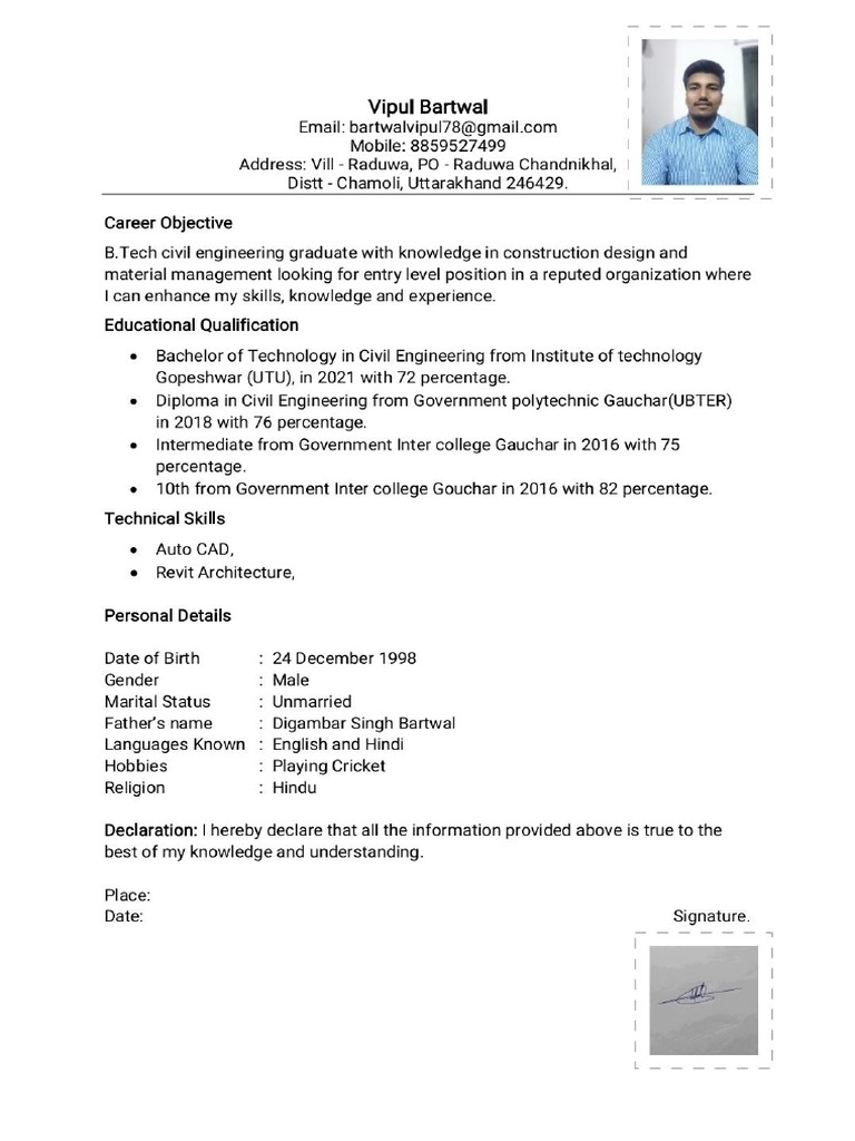 Vipul_Bartwal_Civil. | PDF