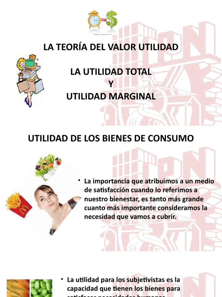 8 Teoria Del Valor UTILIDAD Total y Marginal | PDF | Bienes | Utilidad ...