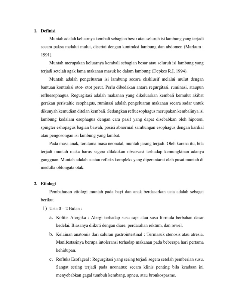 Vomiting Profuse Linda | PDF