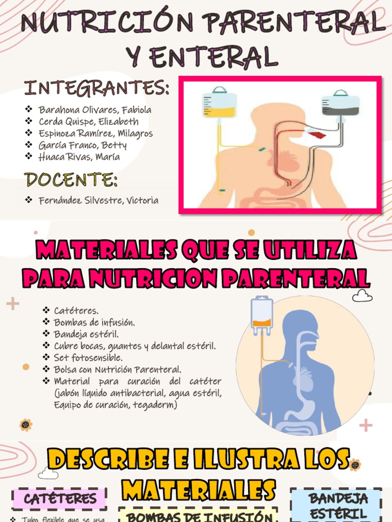 Nutrición Parenteral y Enteral - Grupal | PDF | Terapia intravenosa ...