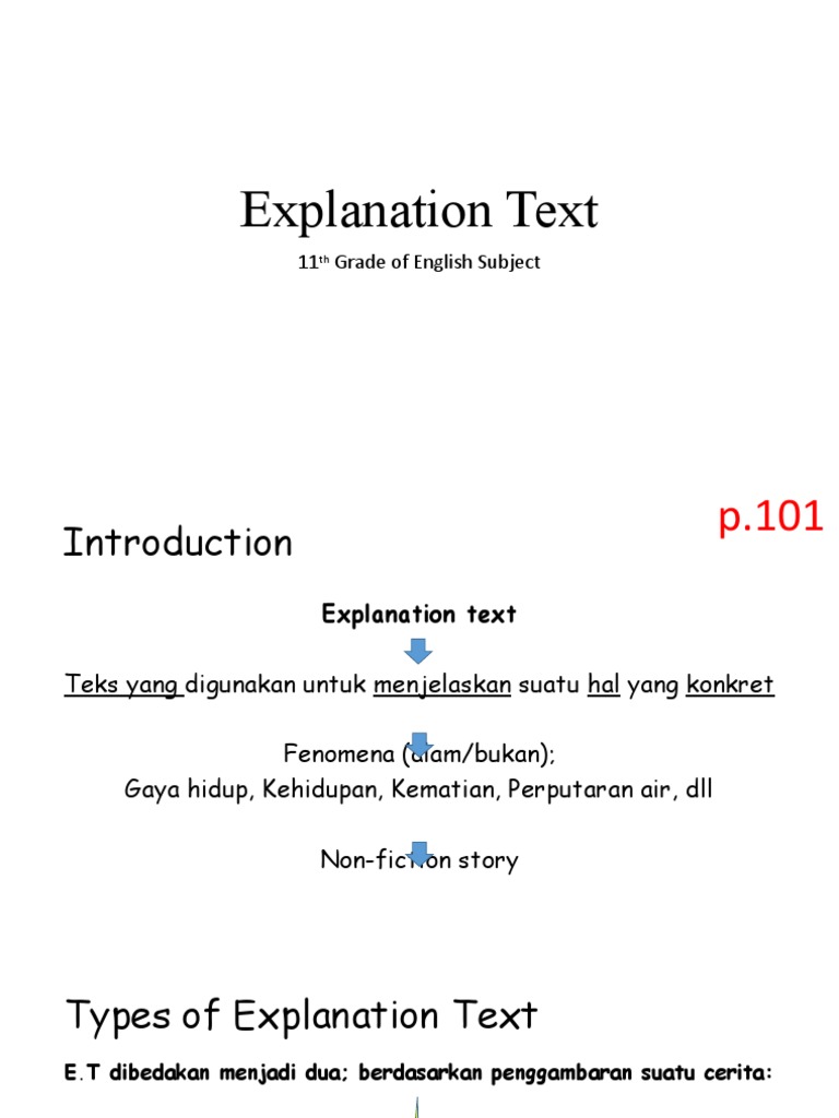 Explanation Text | PDF | Fiksi Umum