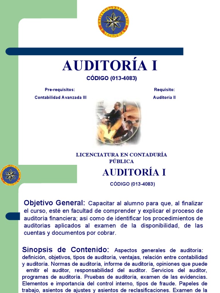 Auditoria I Tema 3 | PDF | Auditoría | Economias
