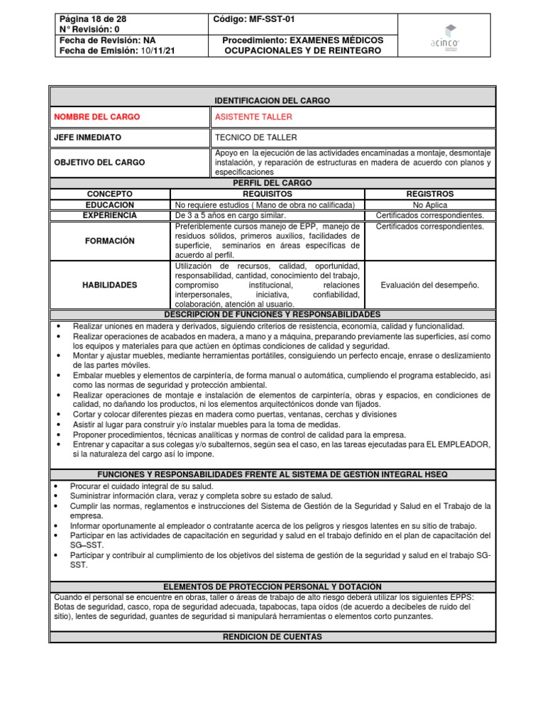 MANUAL DE FUNCIONES Y RESPONSABILIDADES A5 c | PDF