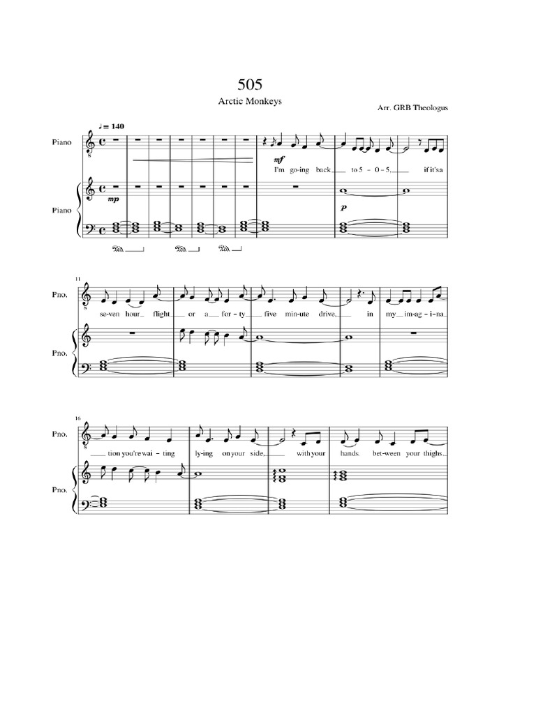 Partitura 505 | PDF