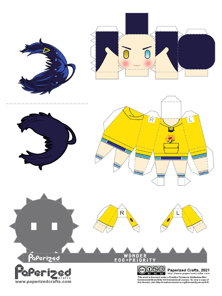 Wonder Egg Priority - Ai Ohto Papercraft | PDF