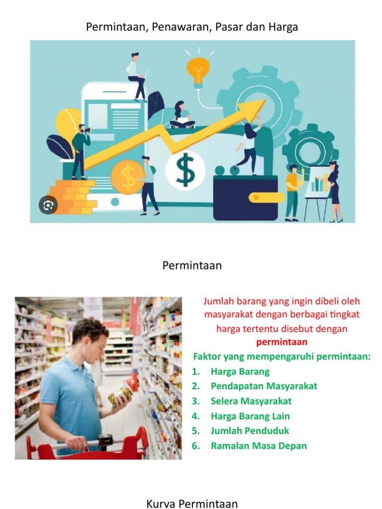 Materi Permintaan, Penawaran, Harga Dan Pasar | PDF