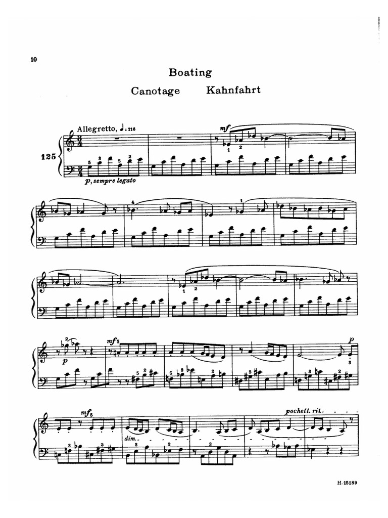 Bartok Mikrokosmos 125 | PDF