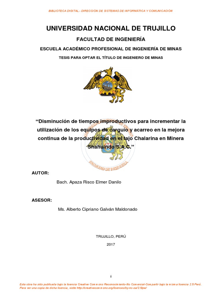 Mejora de Productividad en Minería Shahuindo | PDF | Perforación | Minería