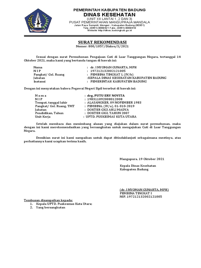 Rekomendasi CLTN | PDF