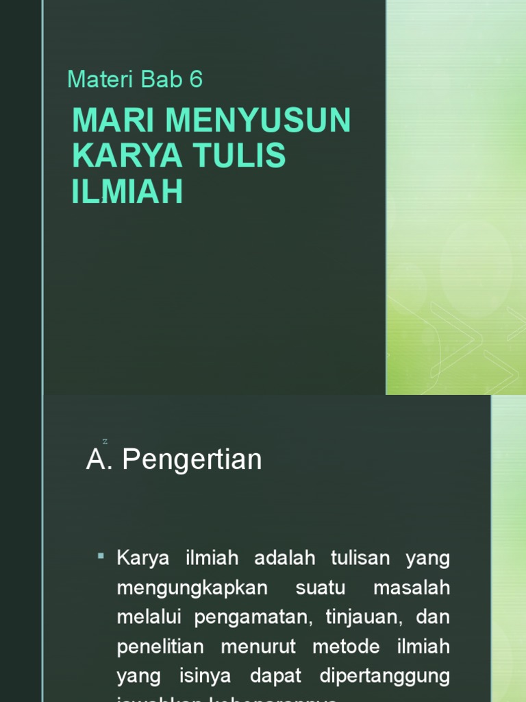 Ppt. Karya Tulis Ilmiah Edit | PDF