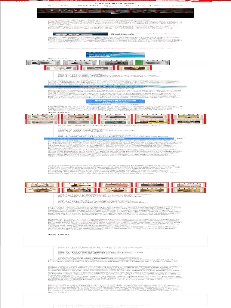 100 Years of TIME Magazine Covers TIME 16 | PDF