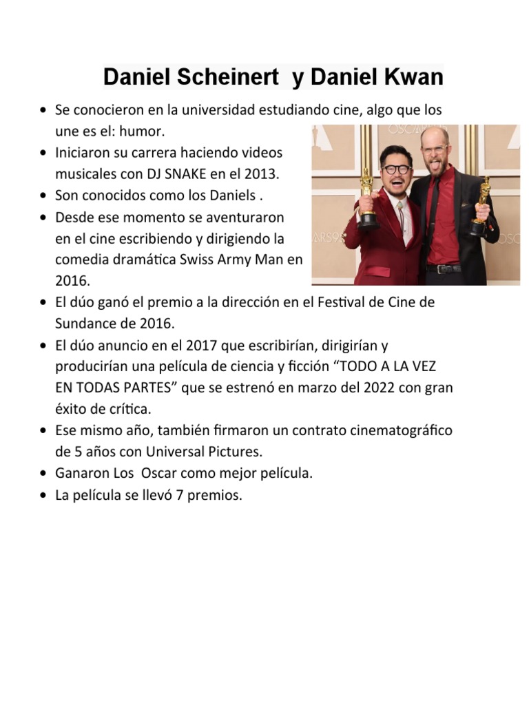 Daniel Scheinert y Daniel Kwan | PDF