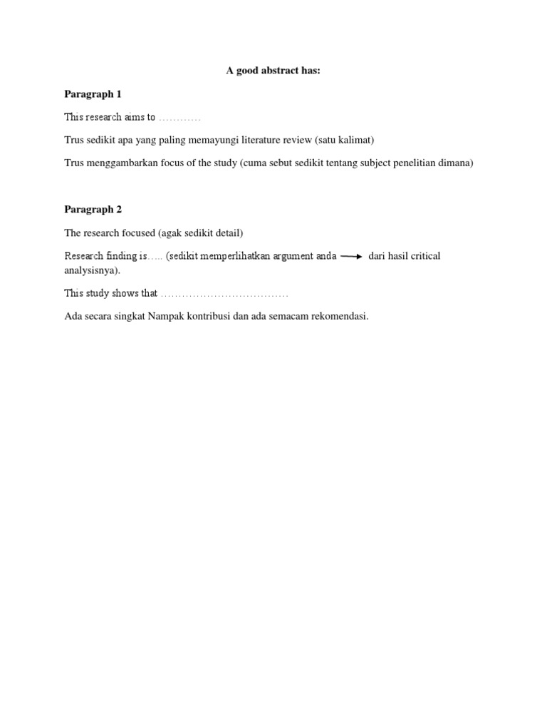 Effective Abstract Writing Guide | PDF