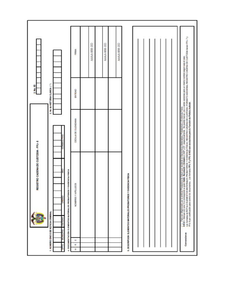 Cadenas de Custodia y Rotulos Policia Judicial 2019 | PDF