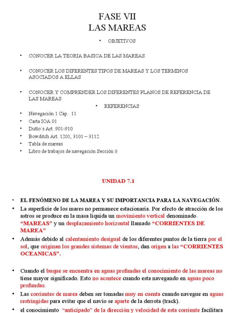 LAS MAREAS Actualizado | PDF