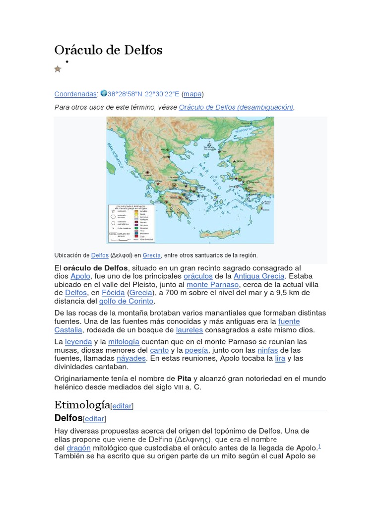 Oráculo de Delfos | PDF