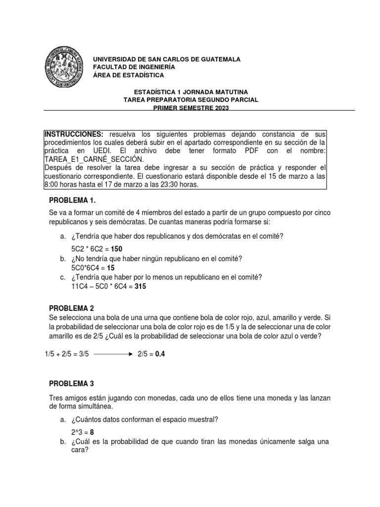 Tarea E2 202211852 D+ | PDF